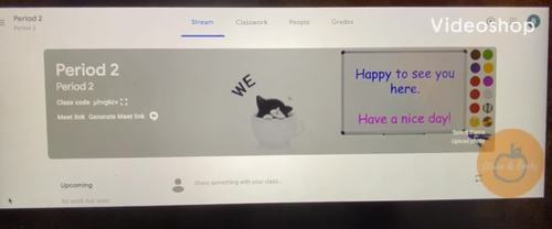 Google Classroom Anime Banner - Welcome kitty banner by Olivia and Becky