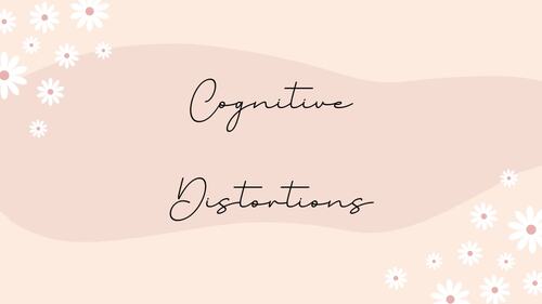 Cognitive Distortions Handout – CBT Thinking Errors Activity ...