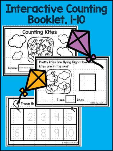 Emergent Reader 1-10 Counting Book Counting Kites by Especially Smart