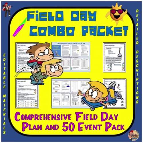 Field Day Plan & Activities- Detailed Beach Themed Plan and 50 Event ...
