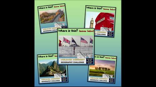 WORLDWIDE GEOGRAPHY TRIVIA: multiple choice with graphics, answers, and ...