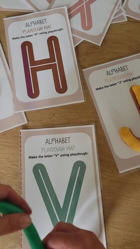 Alphabet and Number Play-dough Mats by Those Busy Kiddos | TPT