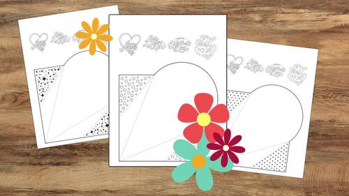 Mother's Day Craft, Printable Mother's Day Paper Flower Bouquet | TPT