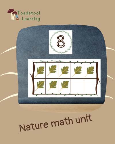 Nature-Themed 10 Frame Math Unit by Toadstool Learning | TPT
