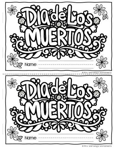Kindergarten Dia de los Muertos Lesson by Mrs Wernsings Worksheets