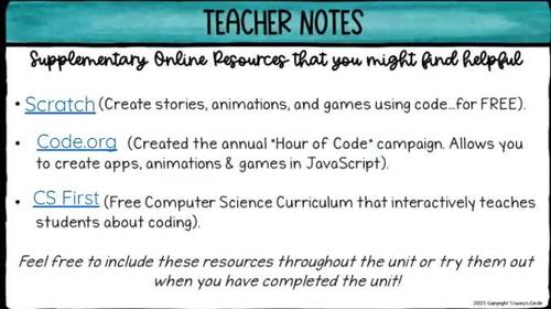 Grade 5 Coding 2020 Ontario Math- DIGITAL Google Slides :C. Algebra