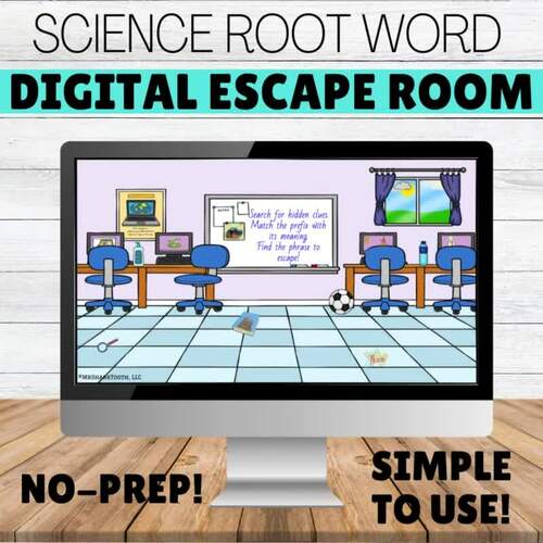 Science Greek and Latin Root Words Activity: No-Prep Digital Escape ...