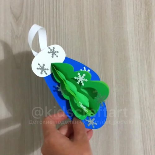 Mitten Christmas Tree Craft Winter Hanging Classroom Door Decor January ...