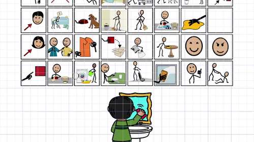 Core Word Phrases about Daily Chores Digital Activity for AAC | TpT