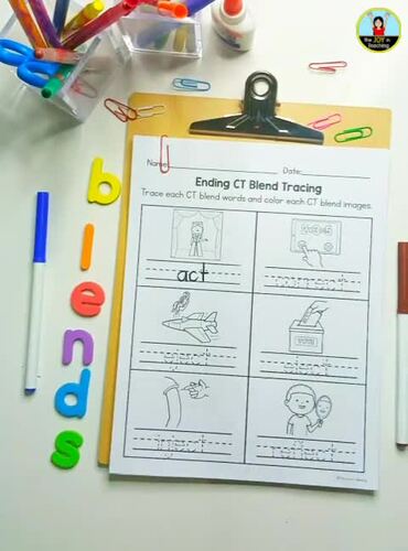 Ending Blend Words Trace and Color by The Joy in Teaching | TPT