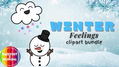 Winter SEL Feelings Clipart Bundle | Winter Clipart | TPT
