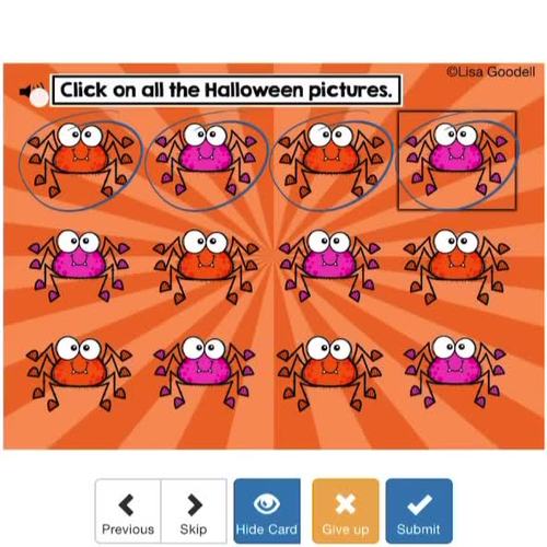 Errorless Learning HALLOWEEN BOOM CARDS by Lisa Goodell | TPT