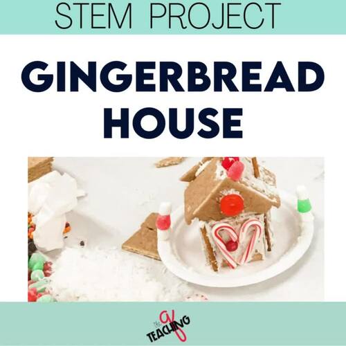 Build a Gingerbread House, December ELA STEM Activity Project for 2nd ...