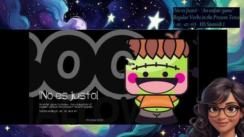 An Unfair Game - Regular Verbs in Spanish (Present Tense) - Halloween ...