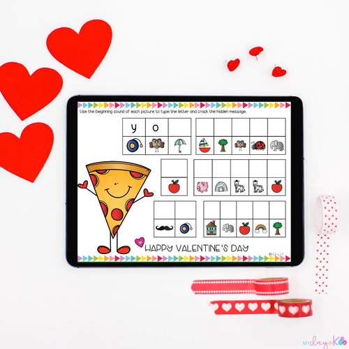 Valentines Crack the Code | Print & Digital by My Day in K | TpT