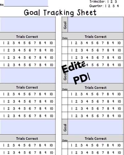 Assessments, Goal Tracking, & Progress Monitoring Sheets | TPT