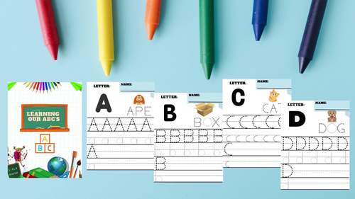 Alphabet| Letter Tracing Pages| Kindergarten| ABC| Pre-School Activity