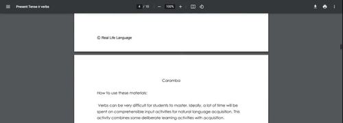 Spanish Present Tense -ir Verb Game: Caramba by Real Life Language