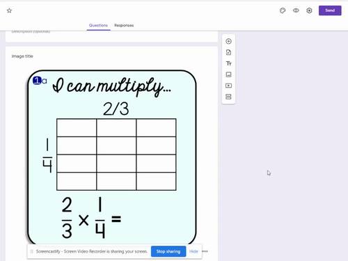 Multiplying Fractions with Visual Models Digital Activity | TPT