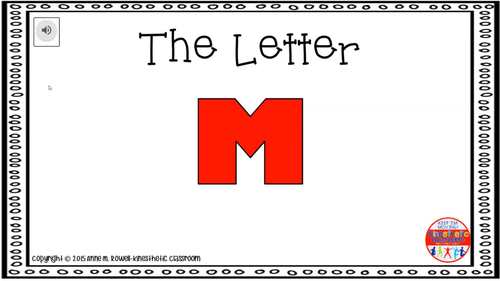 Alphabet Book - Letter Sounds Writing and Tracing Emergent Reader Letter M