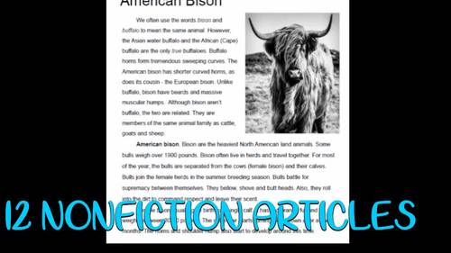 Nonfiction Reading Comprehension Passages & Questions {Set 1/2} Grade 6 ...