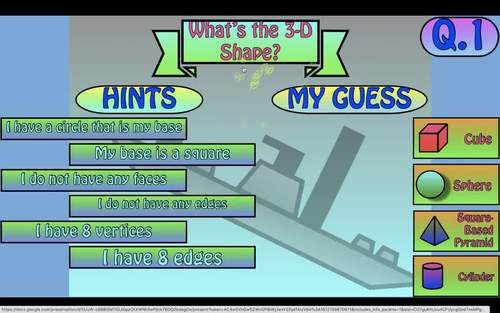 Alien Battleship: Geometric 2-D & 3-D Shapes Attributes - 2 Google ...