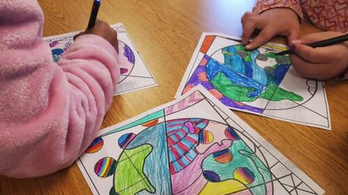 The OG "Pop Art" Earth Day Coloring Pages by Art with Jenny K.! | TPT