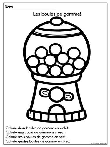 FRENCH Number Sense Activities | Les nombres 1 à 20 | French Number ...