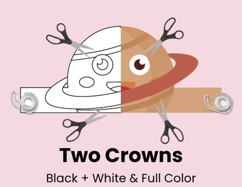 Space - Saturn Crown / Hat / Costume / Animal / Headband ** Two Crowns