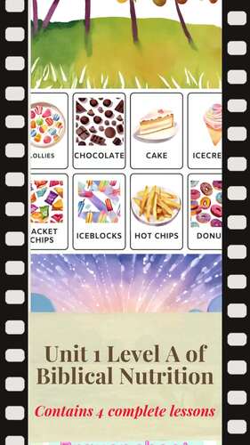 Christian Nutrition Curriculum: Complete Lessons Healthy Eating - Lvl A ...