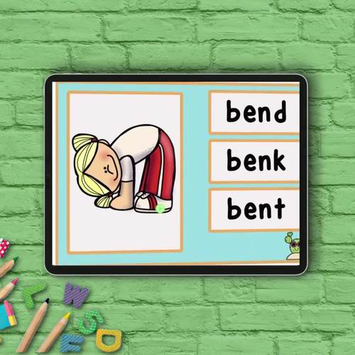 Boom Cards Choose Correct Word Blends: nd, nk, nt, st, sk, mp by ...