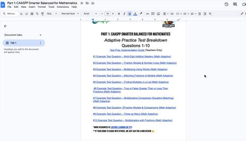 CAASPP Math Adaptive Test Prep Grade 4 | Question-by-Question Breakdown ...
