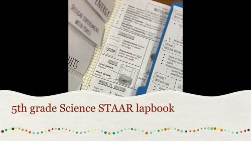 5th Grade Science STAAR Review Lapbook by Periodically Science | TPT
