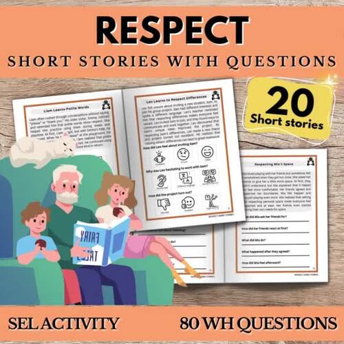 Respect Social Scenarios Reading Comprehension Worksheets Autism SEL ...