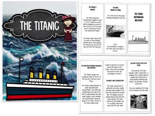 The Titanic by Honey Bee Community Resources | TPT