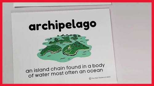 52 Social Studies Vocabulary Cards for Middle School Geography Word Walls