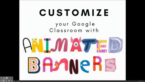Animated Banners for Google Classroom - Winter Holidays by JayZee