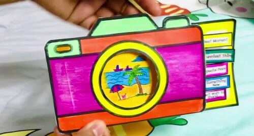 Summer Memory Camera Craft & Writing Prompts | End of Year | Back to School