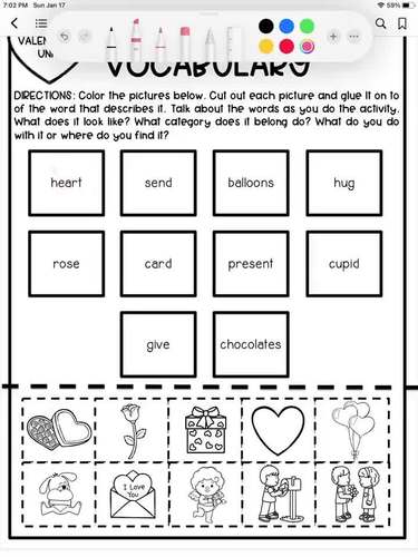 Valentine's Day Speech Therapy Homework Packet by PlayingSpeech | TPT
