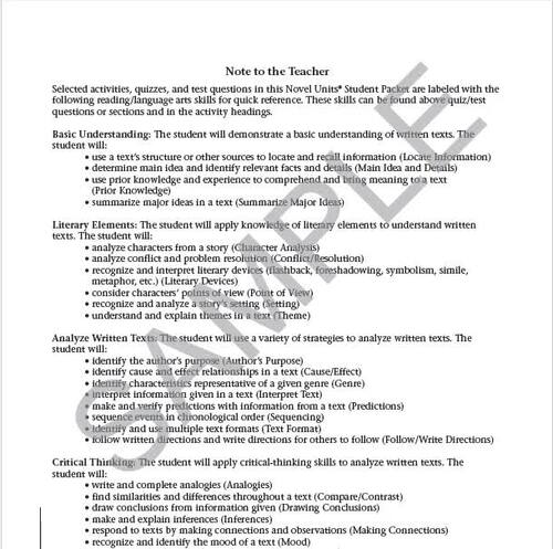 The One and Only Ivan Novel Units® Student Packet Novel Study | TPT