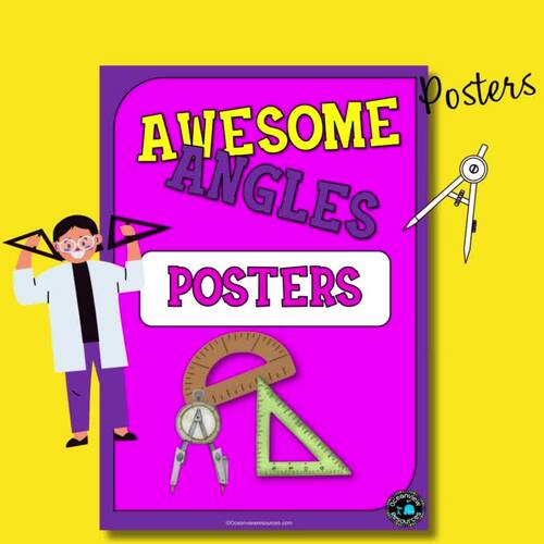 ANGLE Anchor Charts- Posters to support the teaching of angles | TPT