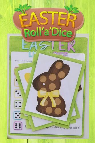 Easter Dice Party Game by Lock Paper Escape | TPT