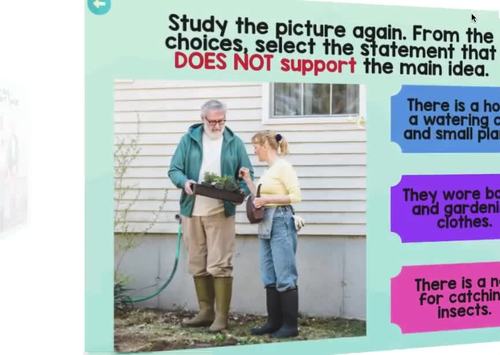 Main Idea & Supporting Details: With Real Pictures - Boom™ Cards