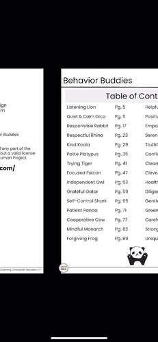 Behavior Buddies Skills Workbook | Kindergarten | Character Education | SEL