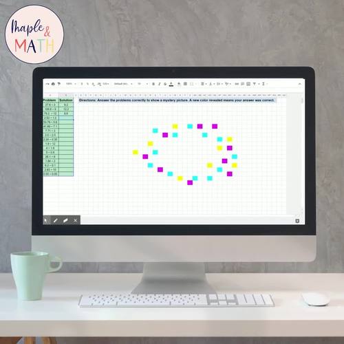 Winter Mystery Pixel Art Bundle by Maple and Math | TPT