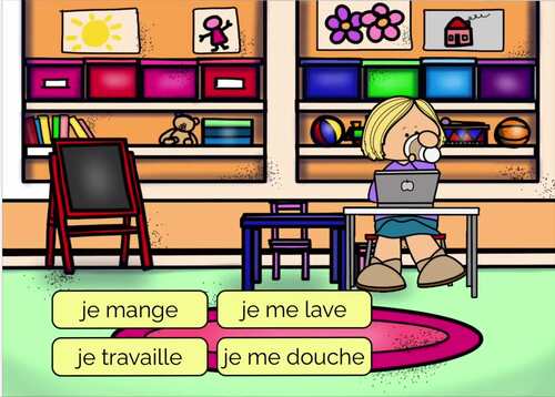 French Daily Routine | Le quotidien BOOM CARDS Vocabulary Reading ...