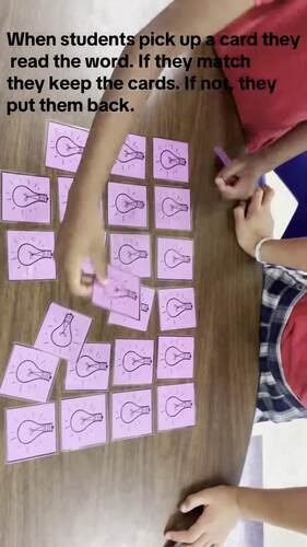 High Frequency Word Matching Game | Second Grade | 95% Phonics Aligned