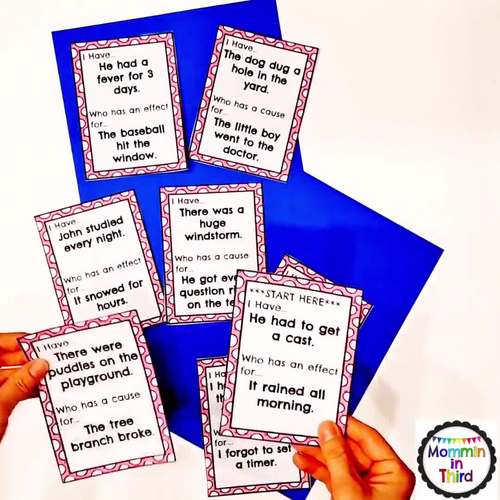 Cause and Effect I Have, Who Has Activity - Text Structure Game | TpT