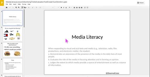 Advertising Techniques PowerPoint | Practice, Project, & Rubric ...
