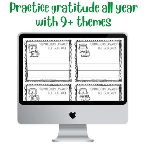 Notes for All Year Classroom Community Gratitude Compliment Kindness ...